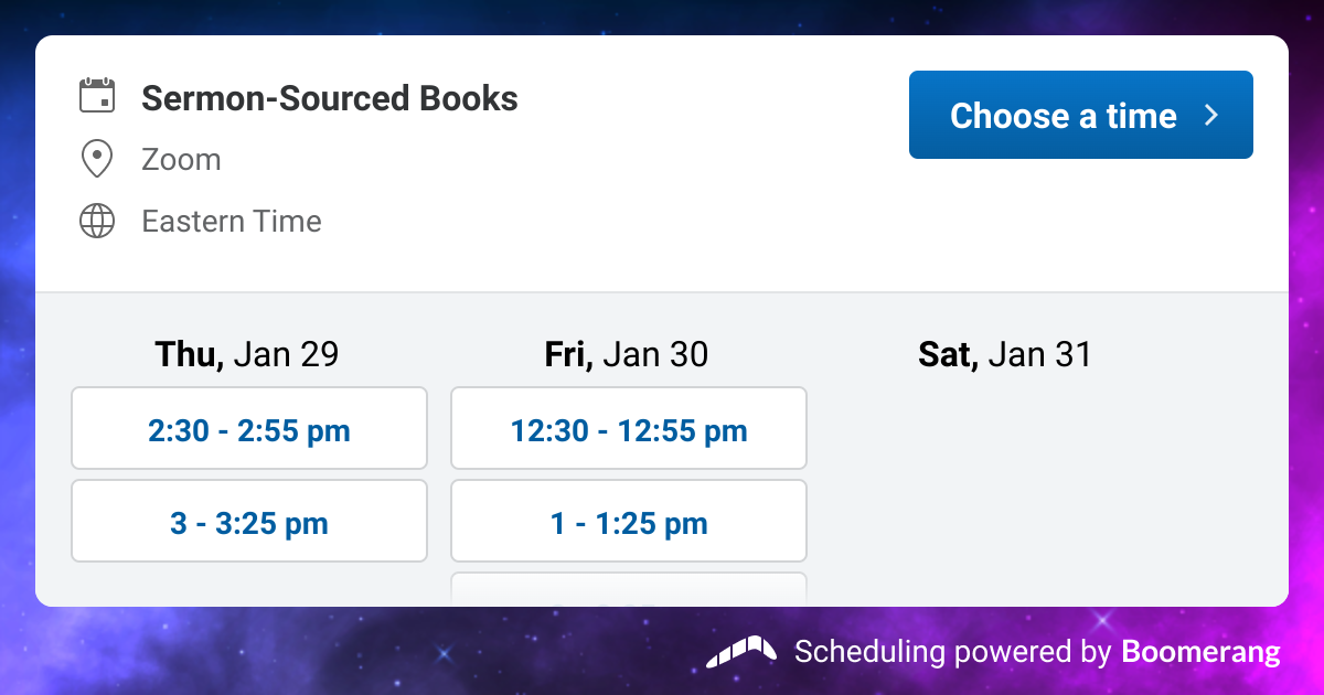 Meet with Michael T. Hamilton | Boomerang