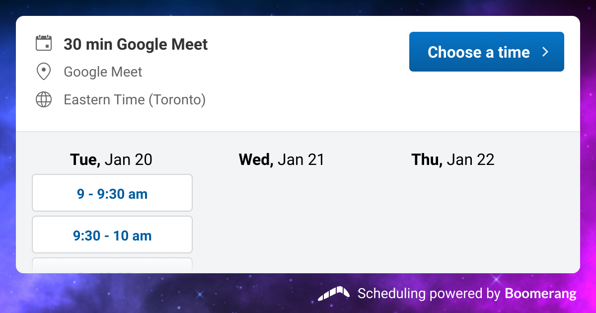 Meet with Lori Ponte | Boomerang