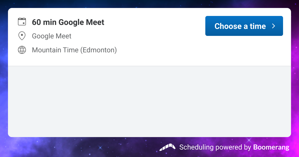 Meet with Confirm meeting with Thrive Naturally | Boomerang